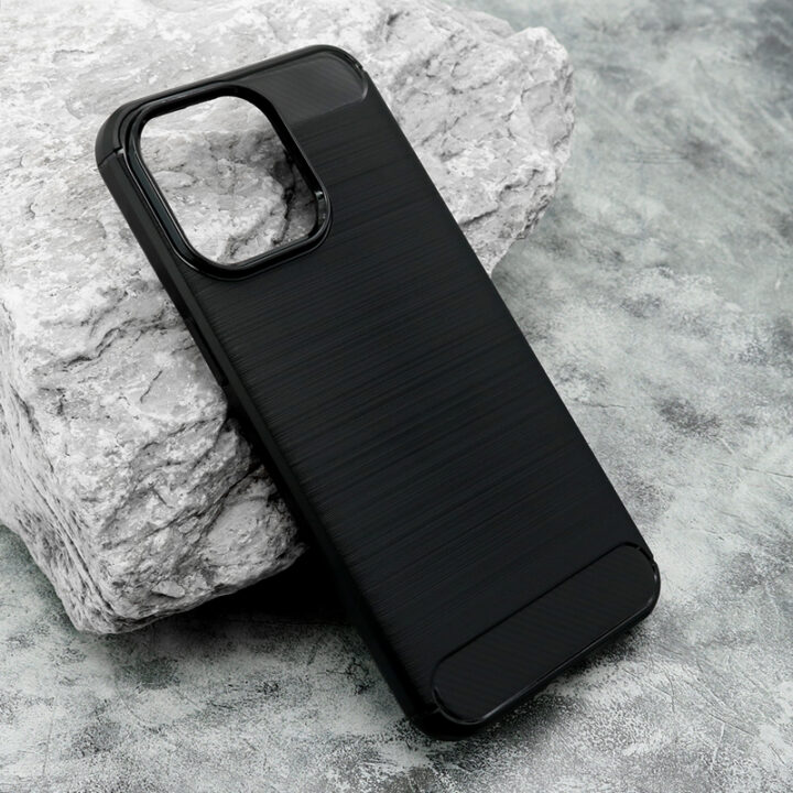 FUTROLA SILIKON BRUSHED ZA IPHONE 15 PRO MAX (6.7) CRNA