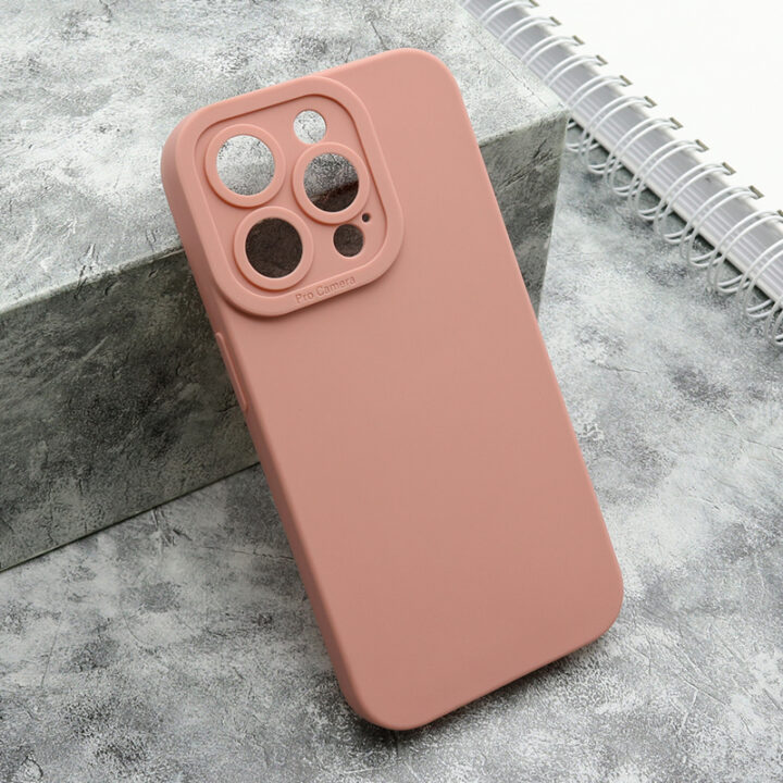 FUTROLA SILIKON PRO CAMERA ZA IPHONE 15 PRO (6.1) ROZE