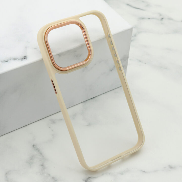 FUTROLA ELEGANT EDGE ZA IPHONE 15 PRO (6.1) BELA