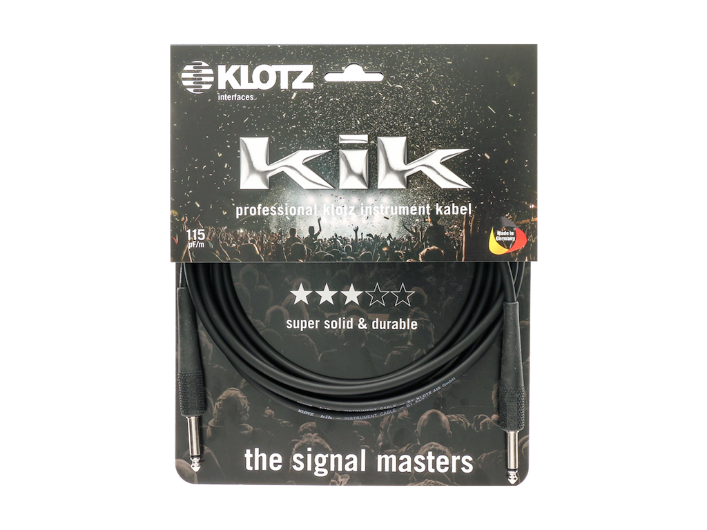 KLOTZ KIK KG 3,0 PPSW pro instrumentalni cable 3,0 metra