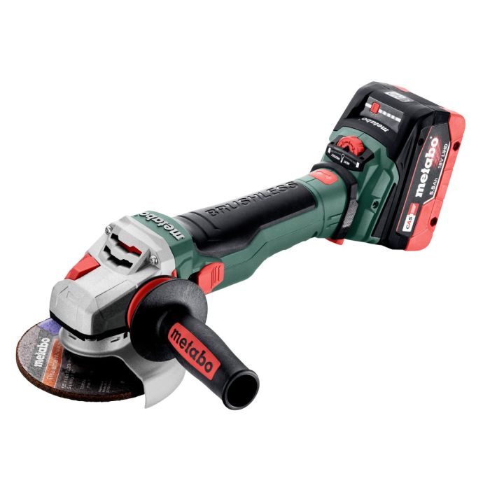 METABO WVB 18 LTX BL 15-125 Quick baterijska brusilica 2x5.5 Ah sa potenciometrom