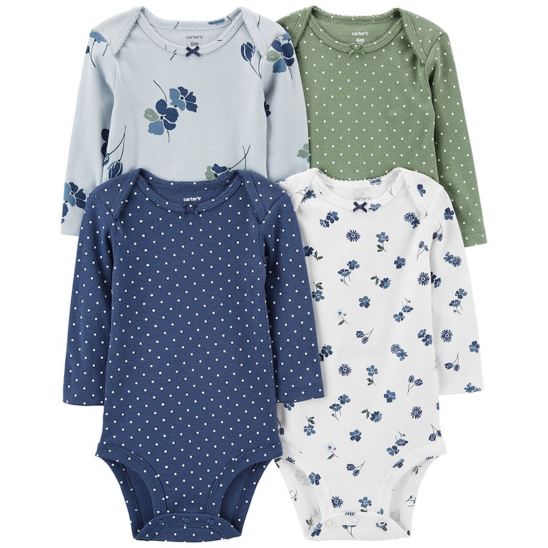 Carter's bodi za bebe devojčice - set od 4 kom. BZ231P878810