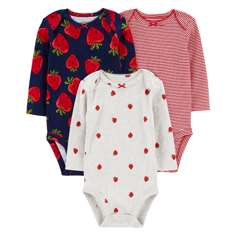 Carter's bodi za bebe devojčice - set od 3 kom. BZ231Q185110