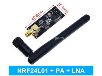 Bežični modul NRF24L01+PA+LNA sa antenom 1KM