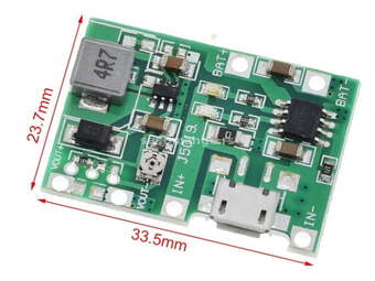 Nova Lithium Li-ion 18650 3.7V 4.2V Kontrola punjenja DC-DC Step Up Boost modul