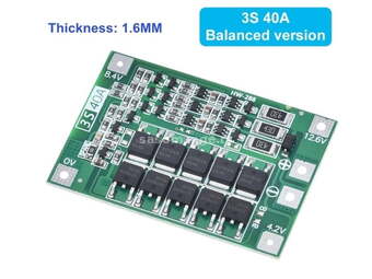 3S 40A Balance Protection Board 18650 BMS