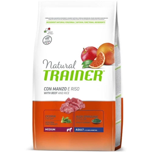 TRAINER Natural Briketi za pse Adult Govedina i Pirinač, Medium