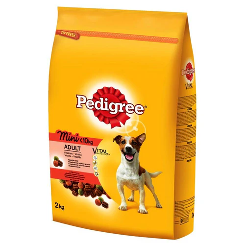 PEDIGREE Briketi za pse Adult Mini (10kg) Govedina i Povrće, 12kg