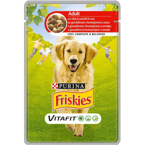 FRISKIES Kesica za pse Adult Govedina i Krompir u sosu 100g