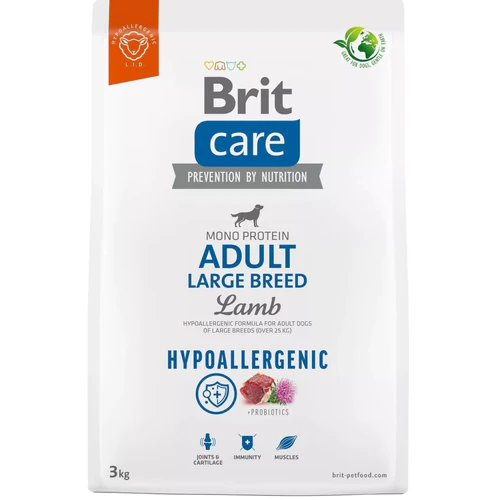 BRIT CARE Hypoallergenic, Adult Large Breed, s jagnjetinom i pirinčem