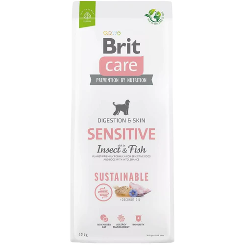 BRIT CARE Sustainable, Sensitive All Breed, s ribom i insektima
