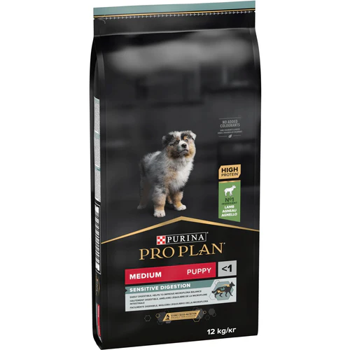 PRO PLAN OptiDigest Medium Sensitive Digestion PUPPY s jagnjetinom, 12kg