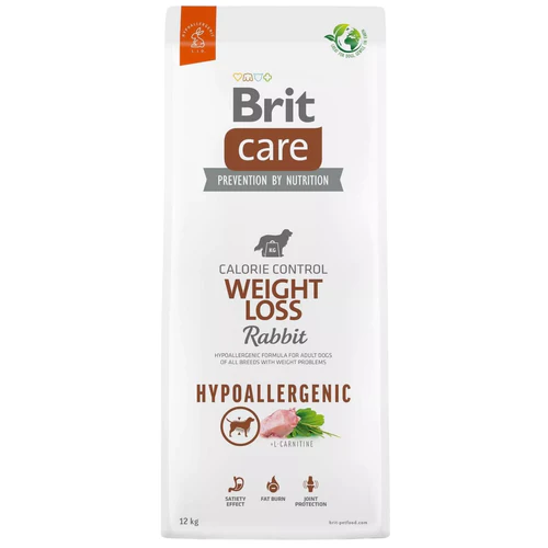 BRIT CARE Hypoallergenic, Weight Loss, sa zečetinom i pirinčem