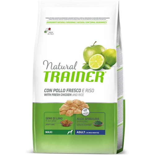 TRAINER Natural Briketi za pse Adult Piletina i Pirinač, Maxi, 12kg
