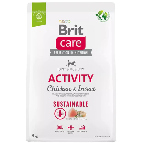 BRIT CARE Sustainable, Activity All Breed, s piletinom i insektima
