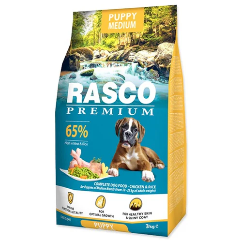 RASCO Premium PUPPY Medium, piletina s pirinčem