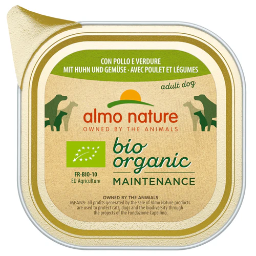 ALMO NATURE Biorganic Pašteta za pse s piletinom i povrćem, 100g