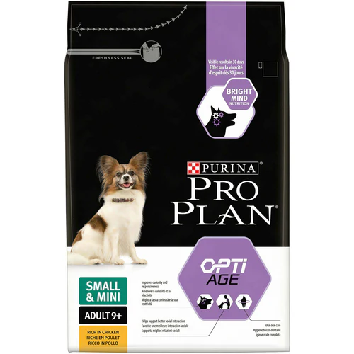 PRO PLAN OptiAge Small&Mini Adult 9+ s piletinom, 3kg