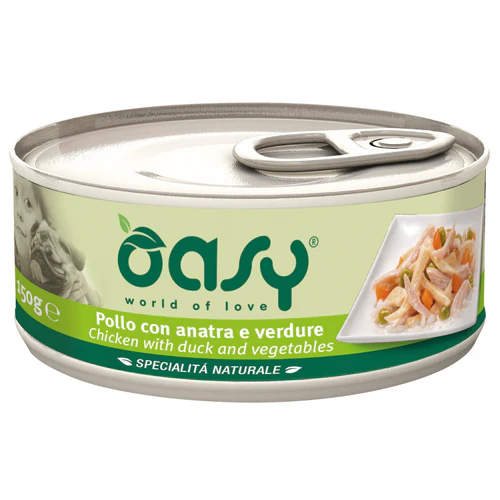 OUTLET OASY Specialita' Naturali Konzerva za pse s Piletinom i pačetinom, 150g