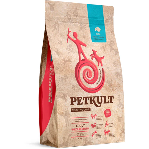 PETKULT Sensitive, losos i bela riba s pirinčem, Adult Medium