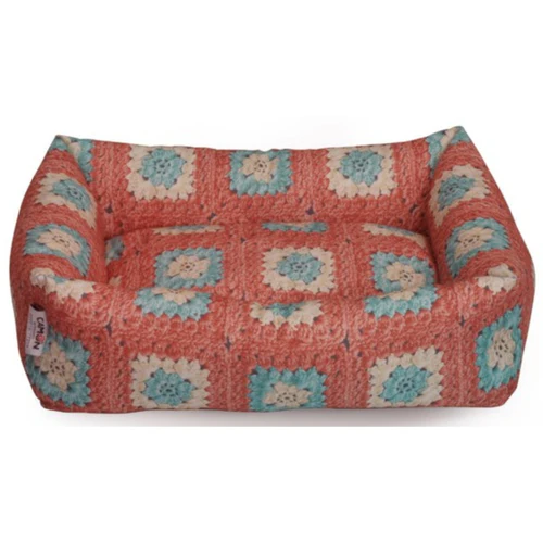 CAMON Krevet za kućne ljubimce Crochet, četvrtasti, crveni, 65cm