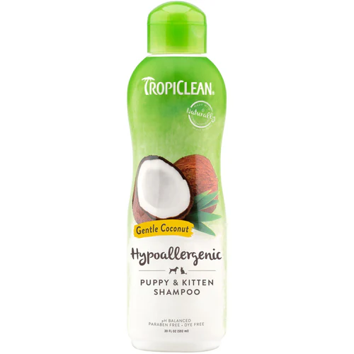 TROPICLEAN Šampon za štence i mačiće Gentle Coconut, hipoalergijski, 355ml