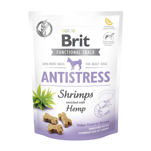 BRIT Functional poslastica za pse, Antistress sa škampima i konopljom, 150g