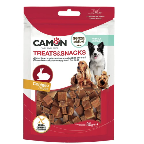 CAMON Treats&Snacks Poslastica za pse Kocke sa Zečetinom 80g