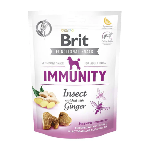 BRIT Functional poslastica za pse, Immunity s insektima i đumbirom, 150g