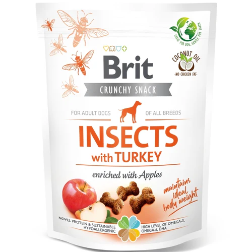 BRIT Crunchy Cracker, hrskavi kreker s insektima i ćuretinom, 200g
