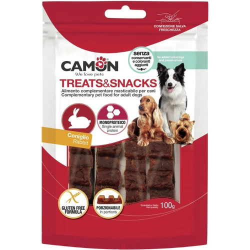 CAMON Treat&Snack Poslastica za pse Zečetina, monoproteinska, bez glutena, 100g