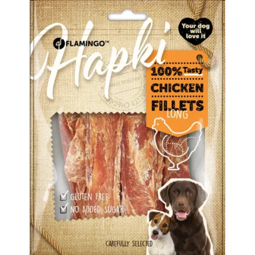 FLAMINGO Poslastica za pse Hapki, fileti s piletinom, 170g