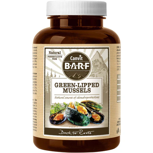 CANVIT Barf Green Lipped Mussel u prahu, za zglobove, za pse i mačke, 180g