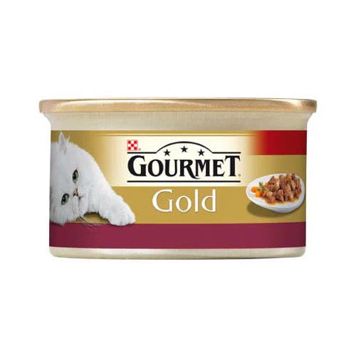 GOURMET Gold Konzerva za mačke Piletina i Džigerica komadići u sosu 85g
