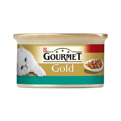 GOURMET Gold Konzerva za mačke Losos i Piletina komadići u sosu 85g