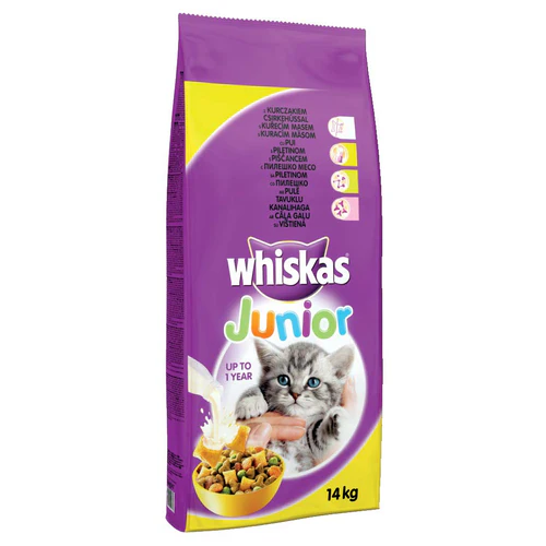 WHISKAS Briketi za mačiće JUNIOR Piletina