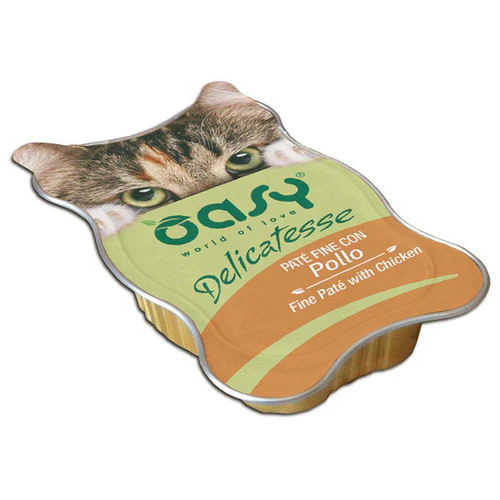 OASY Delicatesse Pašteta za mačke s Piletinom, 85g