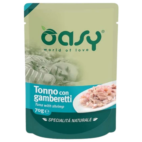 OASY Kesica za mačke s Tunjevinom i Gamborima, 70g