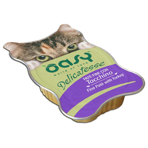 OASY Delicatesse Pašteta za mačke s Ćuretinom, 85g