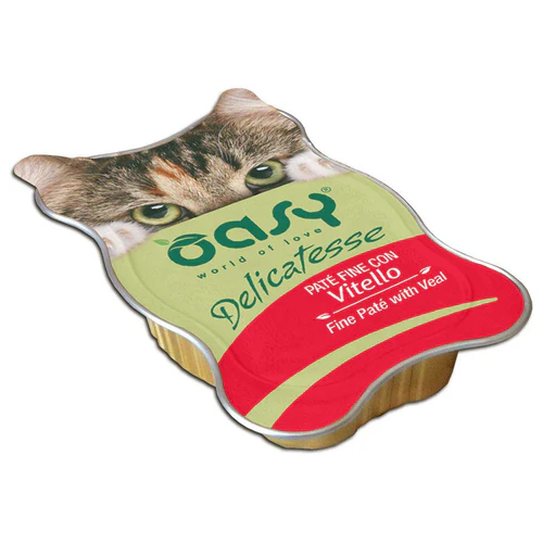 OASY Delicatesse Pašteta za mačke s Teletinom, 85g