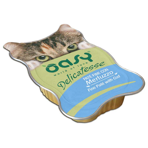 OASY Delicatesse Pašteta za mačke s Bakalarom, 85g