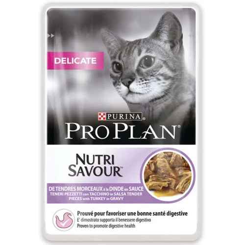 PRO PLAN Nutri Savour Cat Delicate Adult, s ćuretinom, 85g