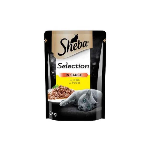 SHEBA Selection Kesica za mačke Piletina, komadići u sosu, 85g