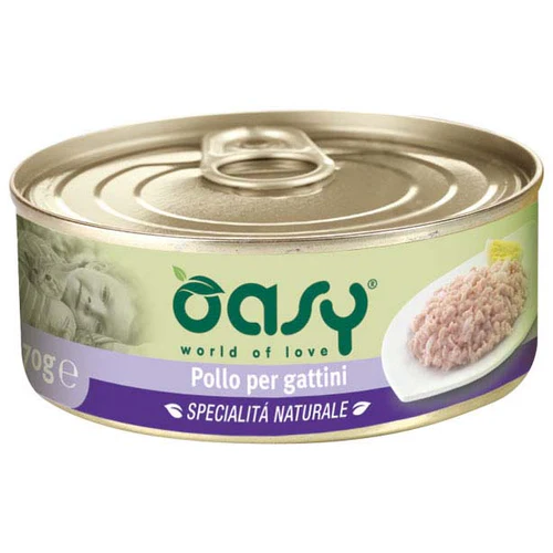 OASY Konzerva za mačiće KITTEN Fileti piletine u sosu, 70g