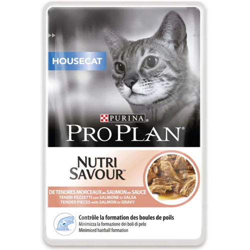 PRO PLAN Nutri Savour Cat HouseCat, s lososom, 85g