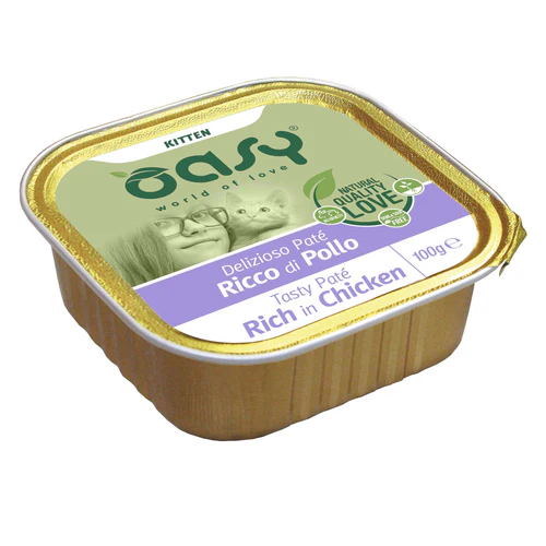 OASY Tasty Pate Pašteta za mačiće KITTEN s piletinom, 100g