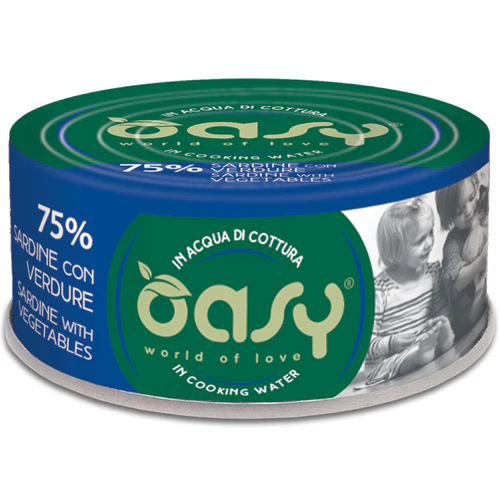 OASY More Love Konzerva za mačke Fileti sardine u sosu od povrća, 70g
