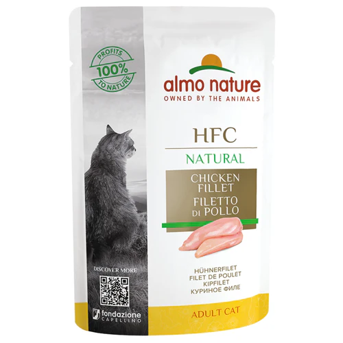 ALMO NATURE HFC Natural kesica za mačke, Pileći file, 55g
