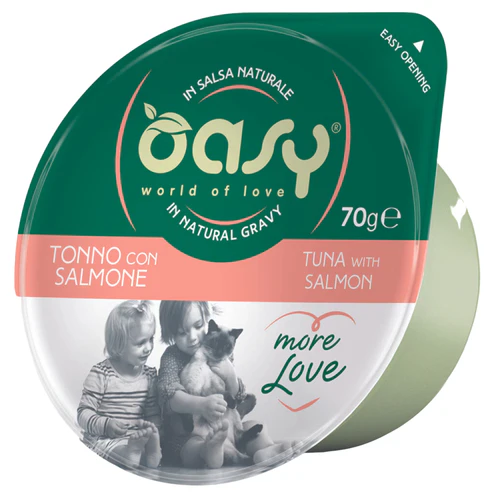 OASY More Love Čašica za mačke Fileti tune sa lososom, 70g