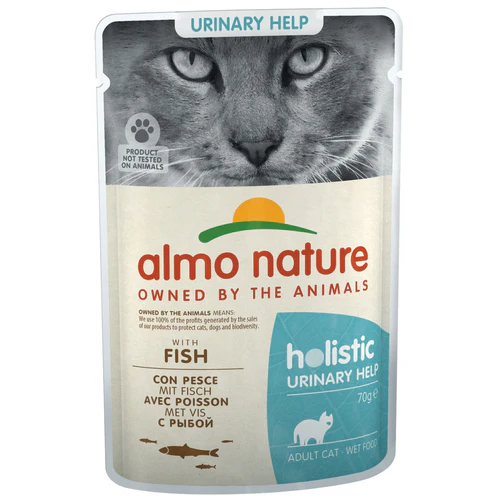 ALMO NATURE Holistic kesica za mačke Urinary help, Riba, 70g